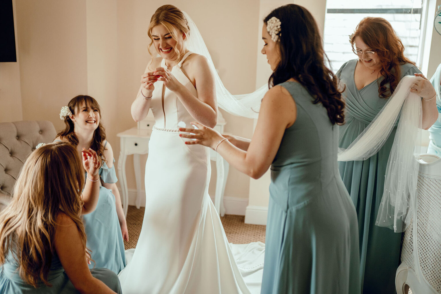 Abby & Adam's colourful & fun-filled wedding at Beamish Hall