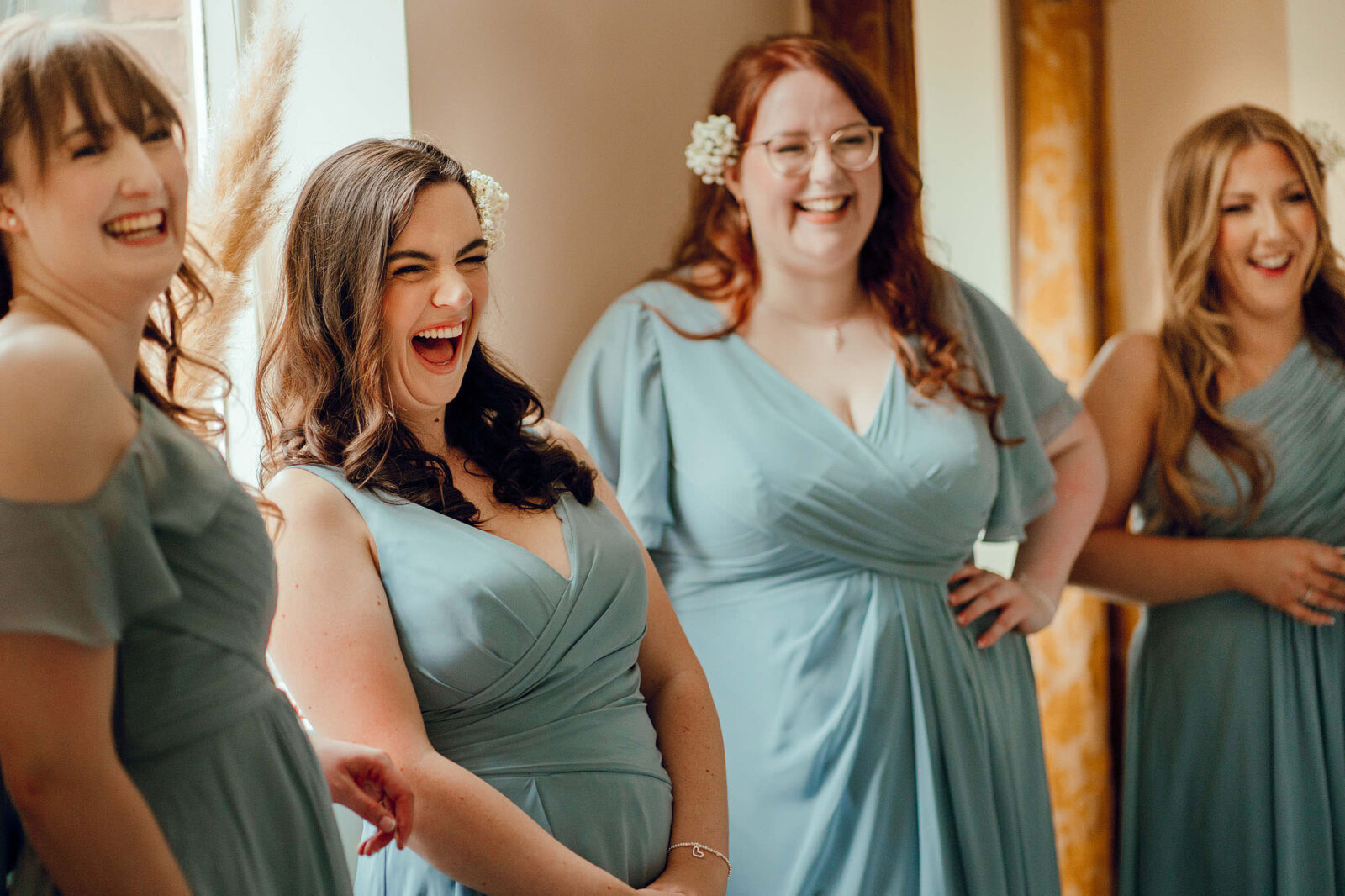 Abby & Adam's colourful & fun-filled wedding at Beamish Hall